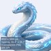 Ice Serpent Clipart, Snow Dragon Snake PNG, Winter Fantasy Serpent Art ...