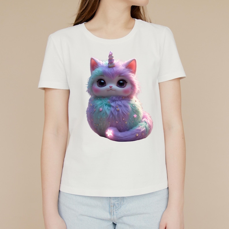 Unicorn Kitty Clipart PNG, Pastel Fantasy Cat With Horn, Magical Cute ...