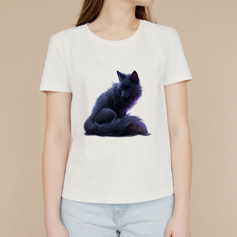 Dark Fantasy Fox Familiar Clipart PNG, Gothic Mystic Creature Art ...