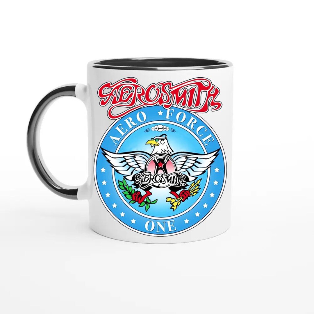 Aerosmith Mug Aero Force One Logo Rock Band Coffee Cup Gift 11oz 15oz ...