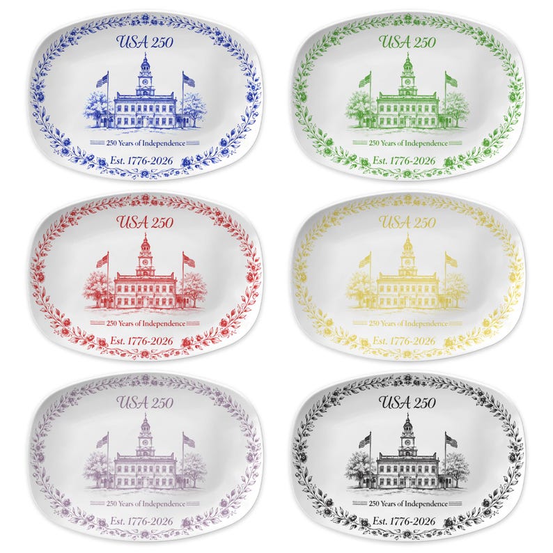 USA 250 Years of Independence Commemorative Plate 1776-2026 ...