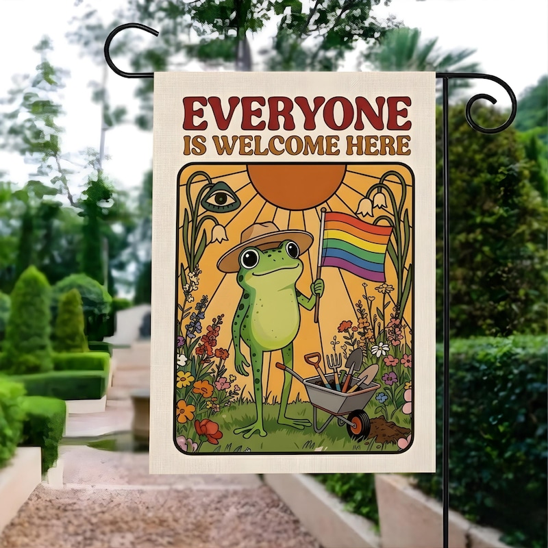 Personalized Frog Flag - Etsy