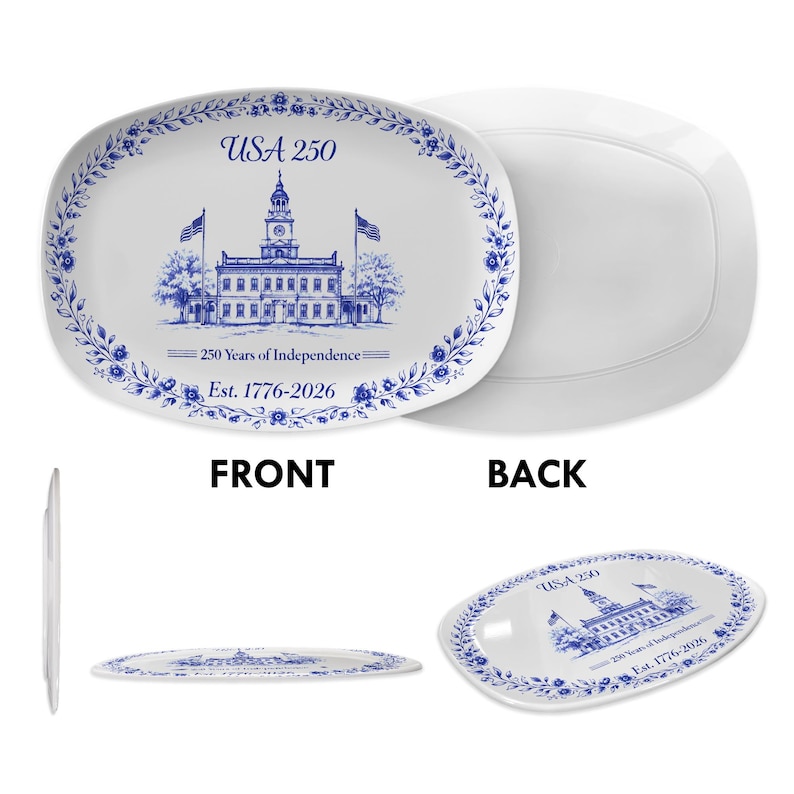 USA 250 Years of Independence Commemorative Plate 1776–2026 ...