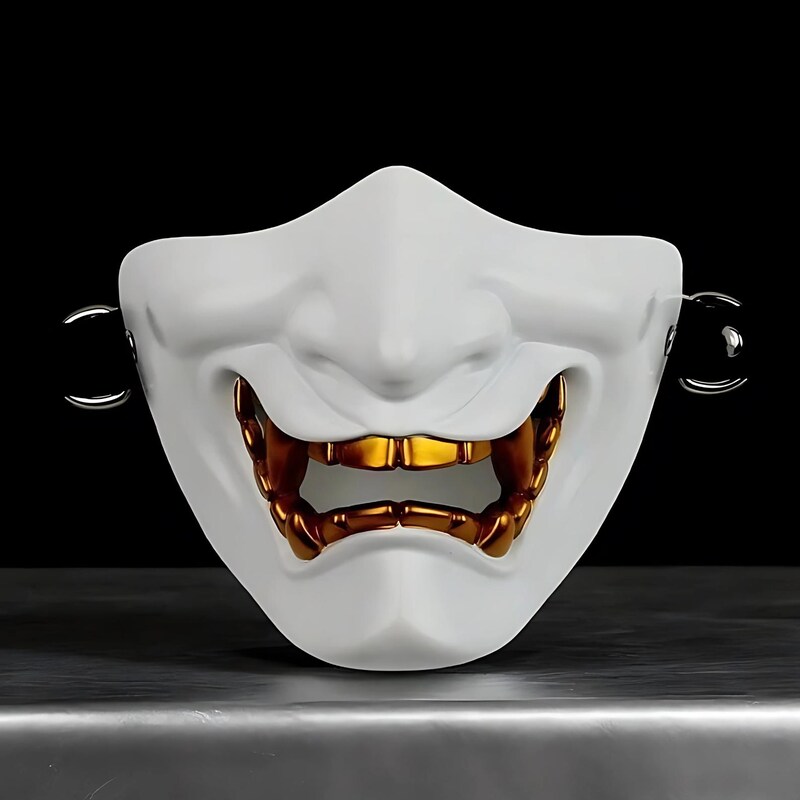 Oni Half Mask - Etsy