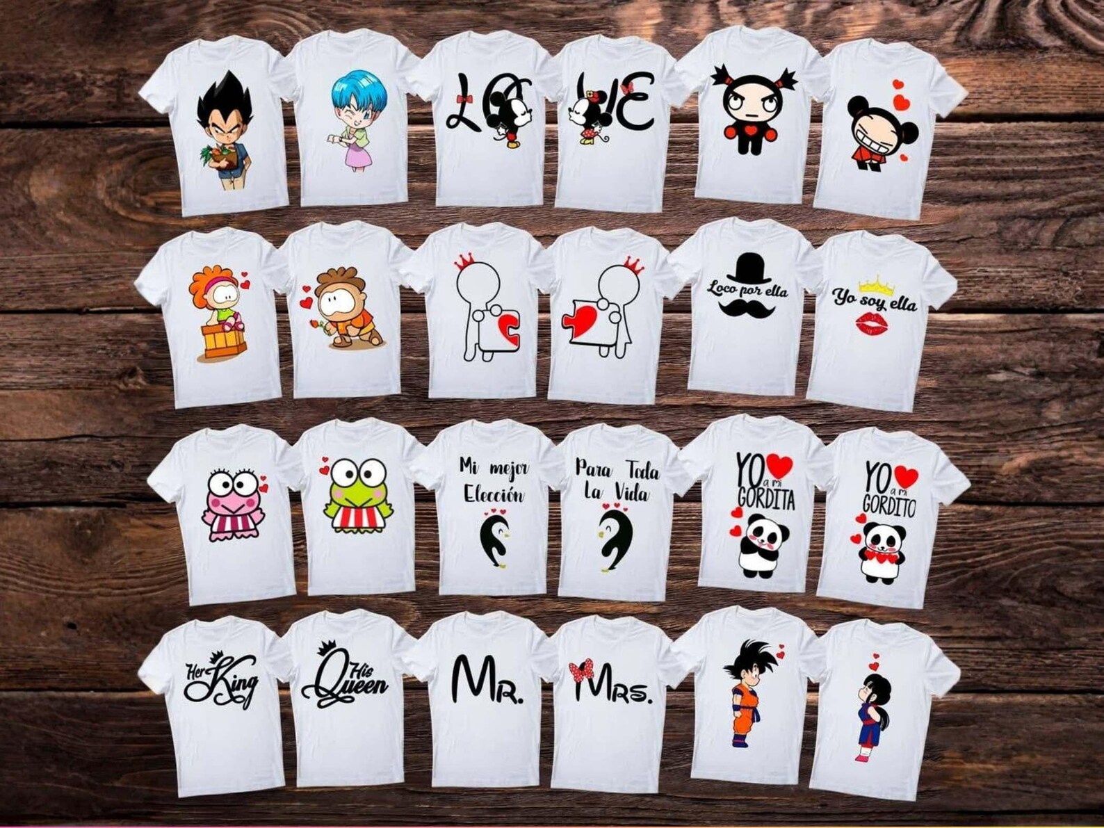 Couple Shirt Designs Bundle 88 PNG | Valentine’s Day Love Designs for ...