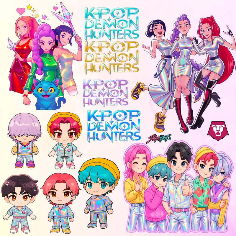 Kpop demon hunters huntrix font - Etsy México