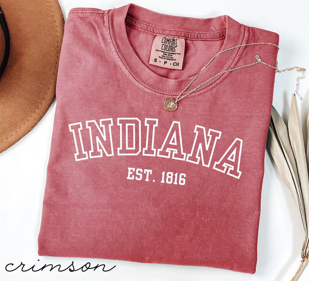 Comfort Colors® Indiana Est 1816 Shirt State Pride Shirt Indiana Lover ...