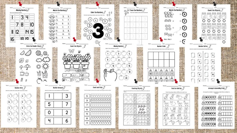 Grade 1 Math Worksheets Printable | Early Math Practice | Counting ...