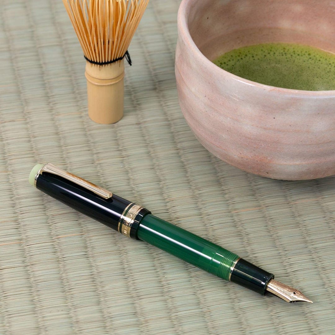 Sailor Matcha Fountain Pen, 21K Gold Nib, Limited Edition 11-3304-360 ...