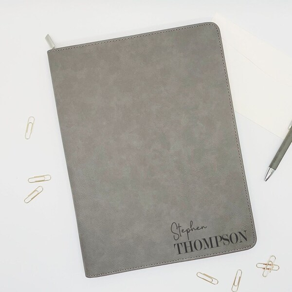 Leather Padfolio - Etsy
