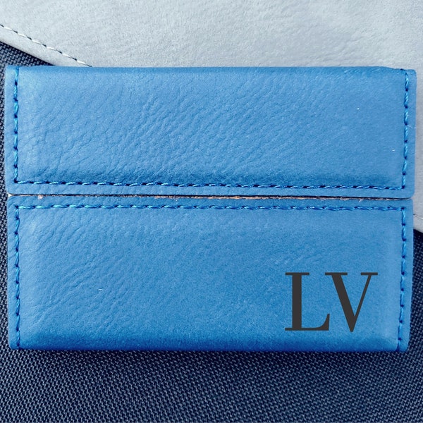 Leatherette Business Card Holder - Etsy