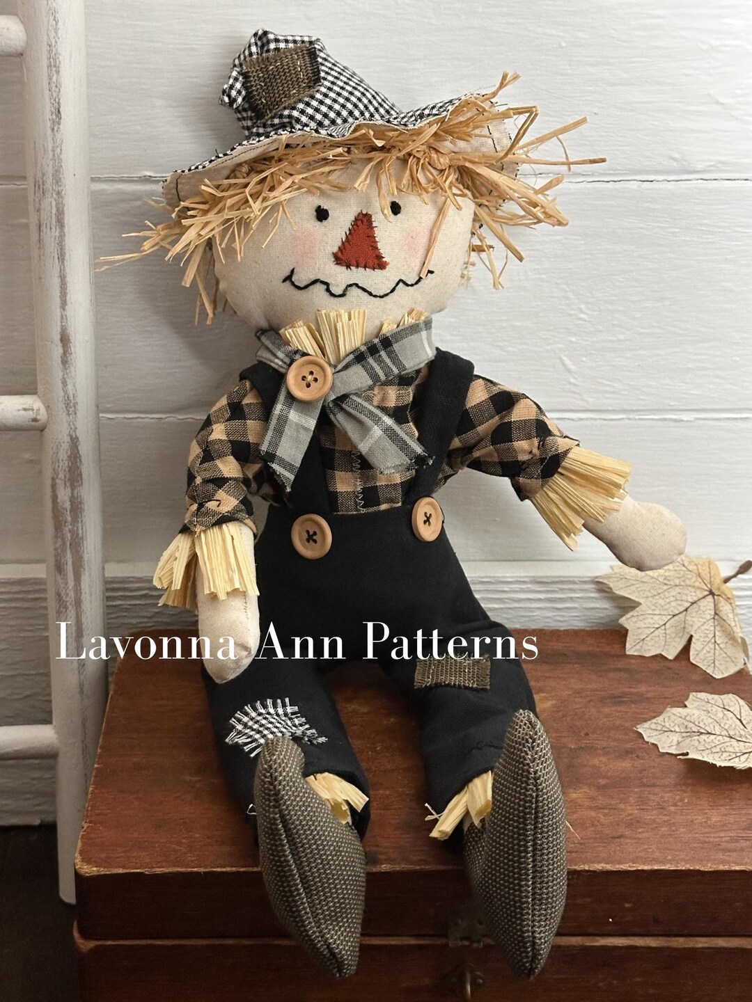 PATTERN Primitive Scarecrow Doll and Clothes Farmhouse Fall Digital PDF ...