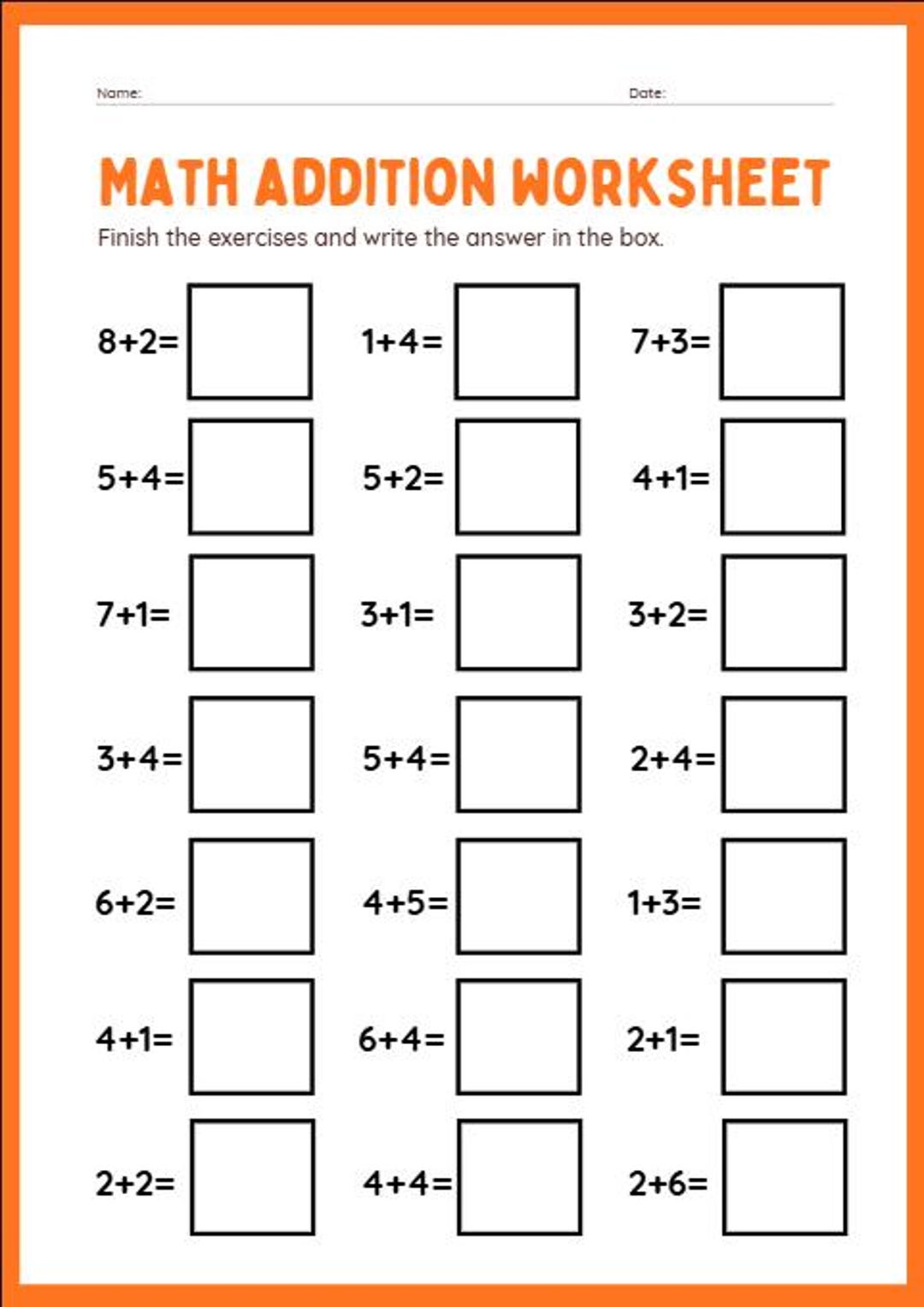 1-digit Addition & Subtraction Worksheets | Math Practice for Kids ...