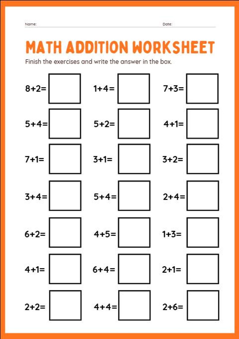 1-digit Addition & Subtraction Worksheets | Math Practice for Kids ...