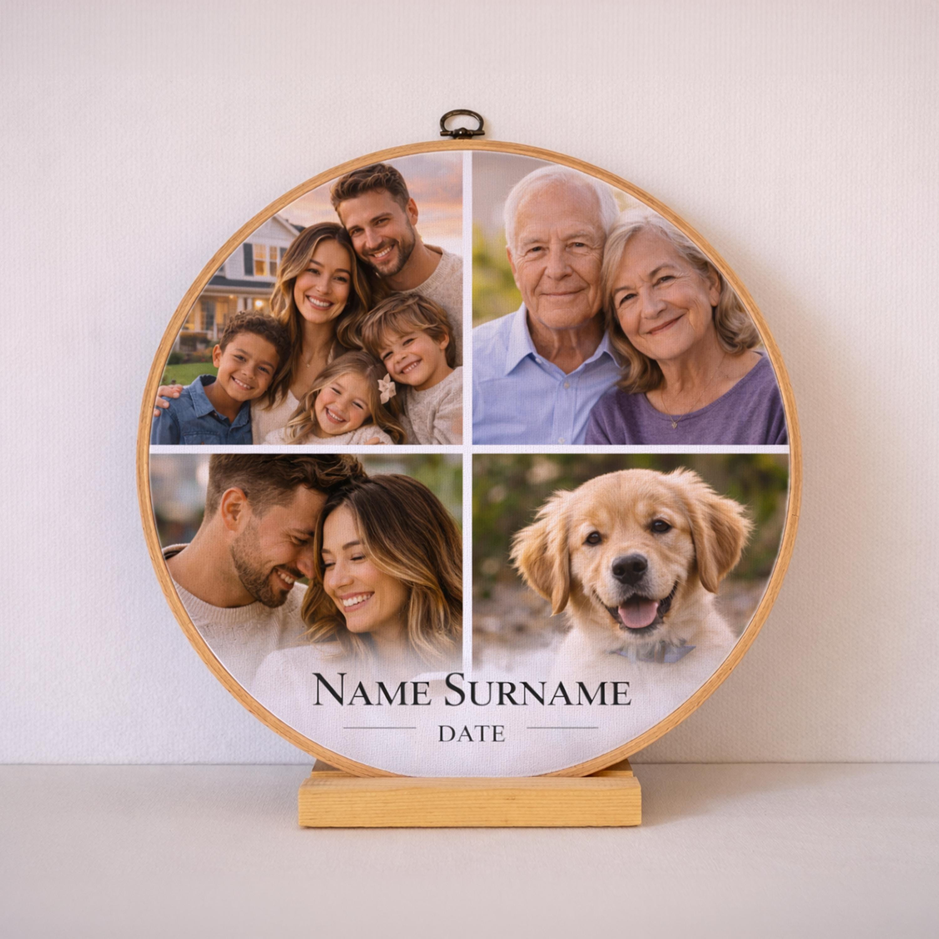 Personalized Photo Round Photo Hoop, Family Gift, Gift For Him, Photo Gift, Photo Frame, Gift For Father, Gifts For Dad, Wood Hoop Photo Personalized Photo Round Photo Hoop, Family Gift, Gift For Him, Photo Gift, Photo Frame, Gift For Father, Gifts For Dad, Wood Hoop Photo