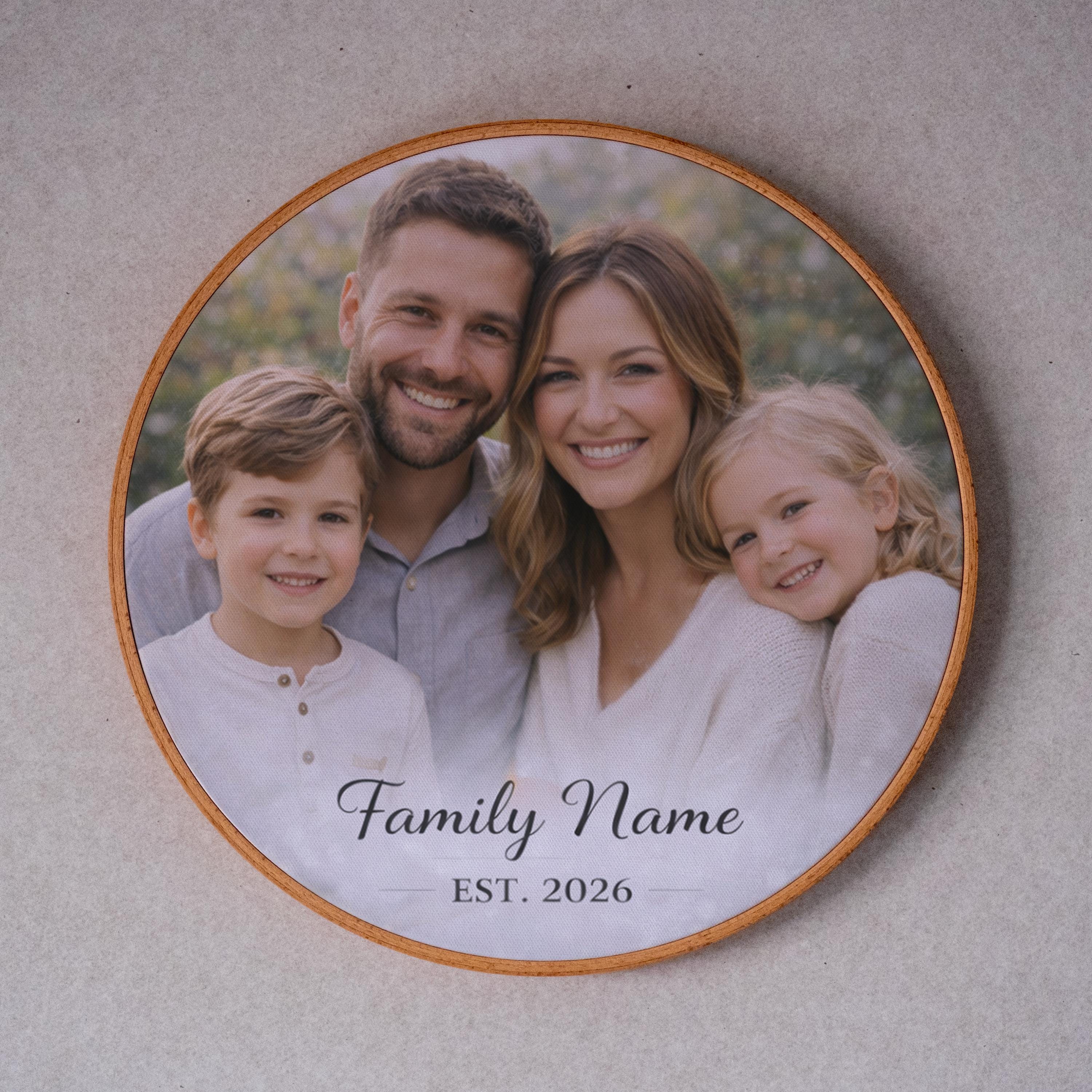 Custom Wood Hoop Photo Block | Wood Hoop Photo Frame | Custom Photo Printing | Family Photo | Personalized Photo Present | Photo Print Custom Wood Hoop Photo Block | Wood Hoop Photo Frame | Custom Photo Printing | Family Photo | Personalized Photo Present | Photo Print