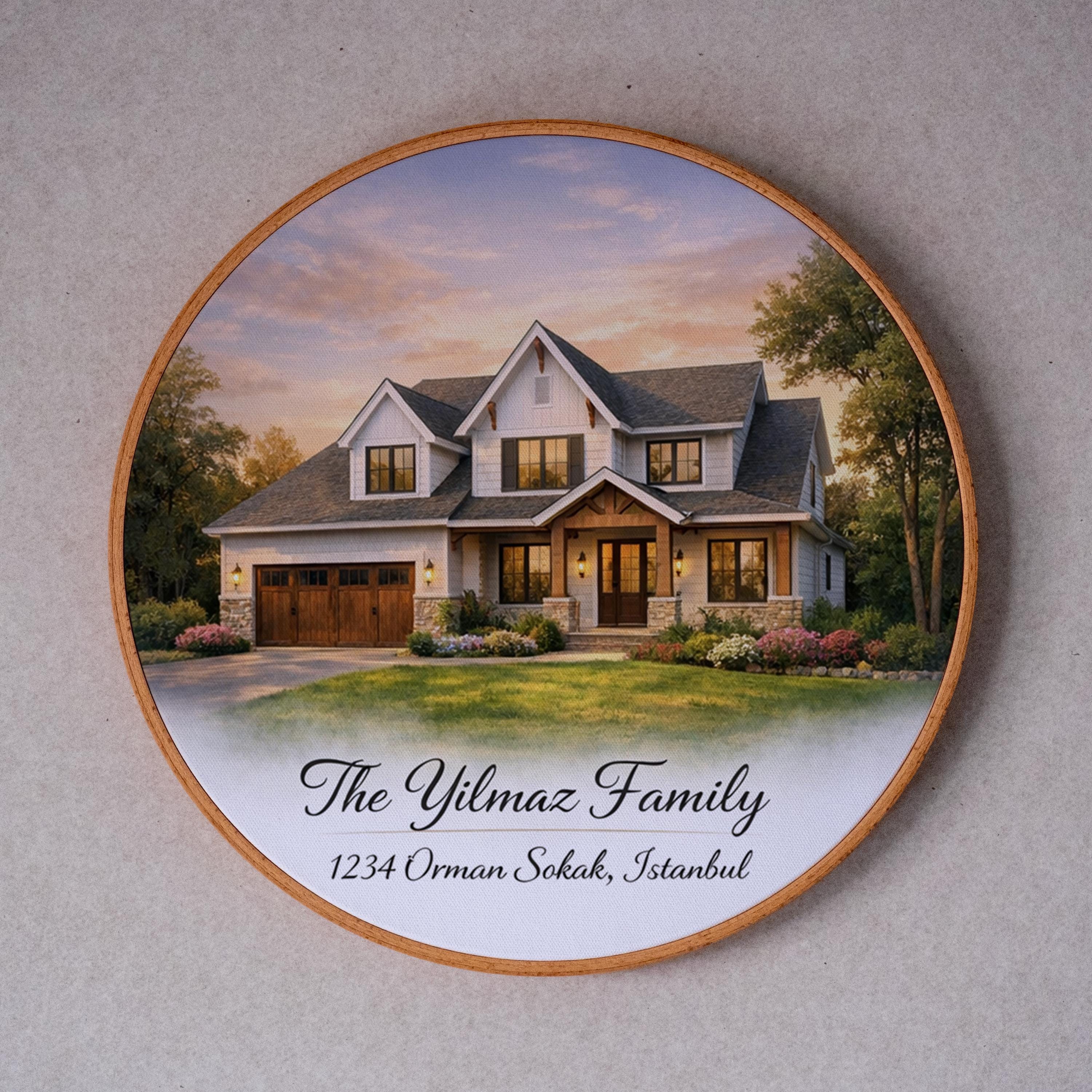 Custom Mini Retro Photo Block, Magnetic Round Hoop Frame, Bamboo Wood Photo Frame, Personalized Photo Gift, Picture Gifts, Small Round Frame