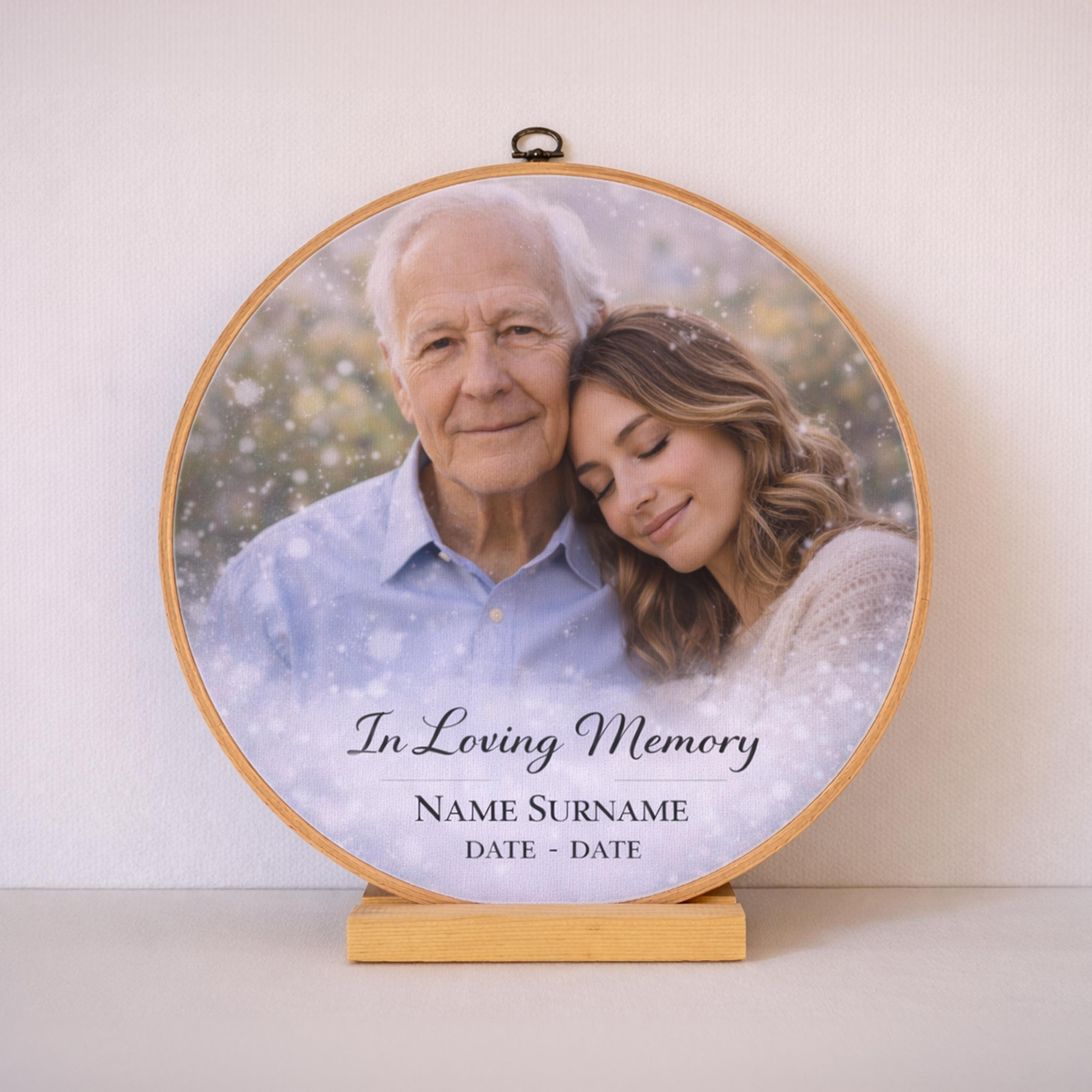 Personalized Memorial Gifts, Wood Hoop Desktop Display, Loss Of Loved One, İn Memory, Spanish Memorial Photo Gift, Siempre En Mi Corazon Personalized Memorial Gifts, Wood Hoop Desktop Display, Loss Of Loved One, İn Memory, Spanish Memorial Photo Gift, Siempre En Mi Corazon