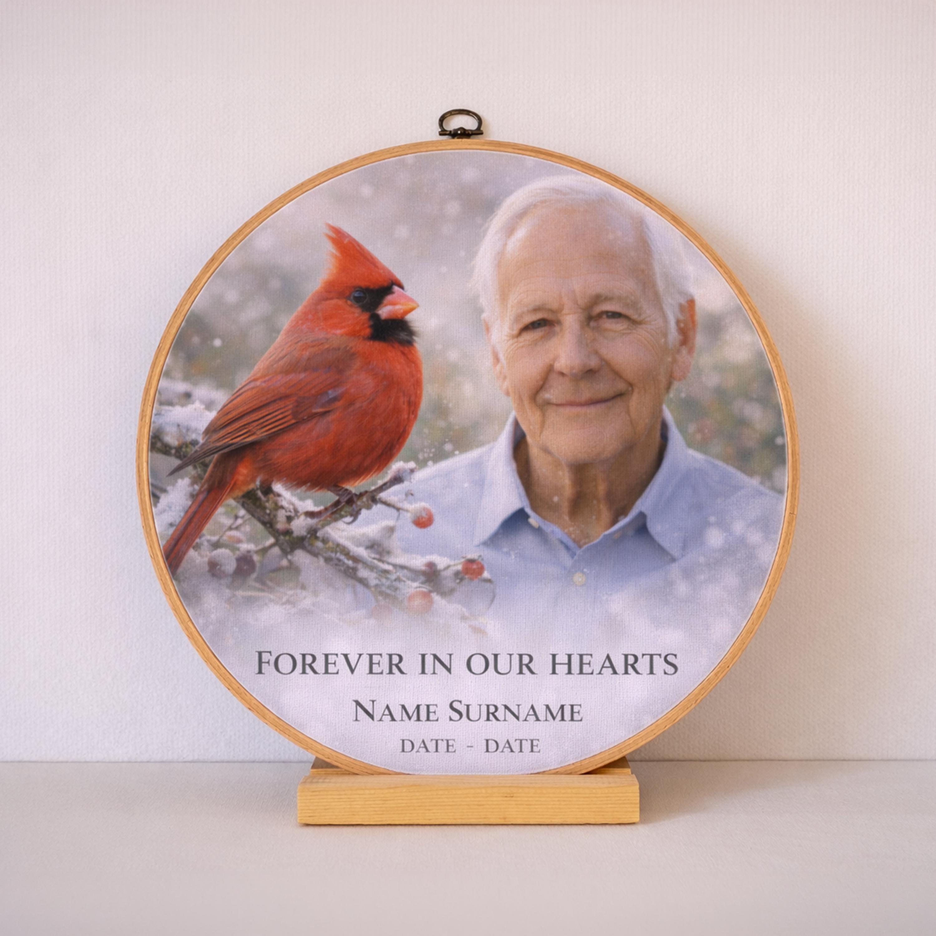 Personalized Memorial Gifts, Wood Hoop Desktop Display, Loss Of Loved One, Sympathy İn Memory, Remember Photo Gift, Forever İn My Heart Personalized Memorial Gifts, Wood Hoop Desktop Display, Loss Of Loved One, Sympathy İn Memory, Remember Photo Gift, Forever İn My Heart