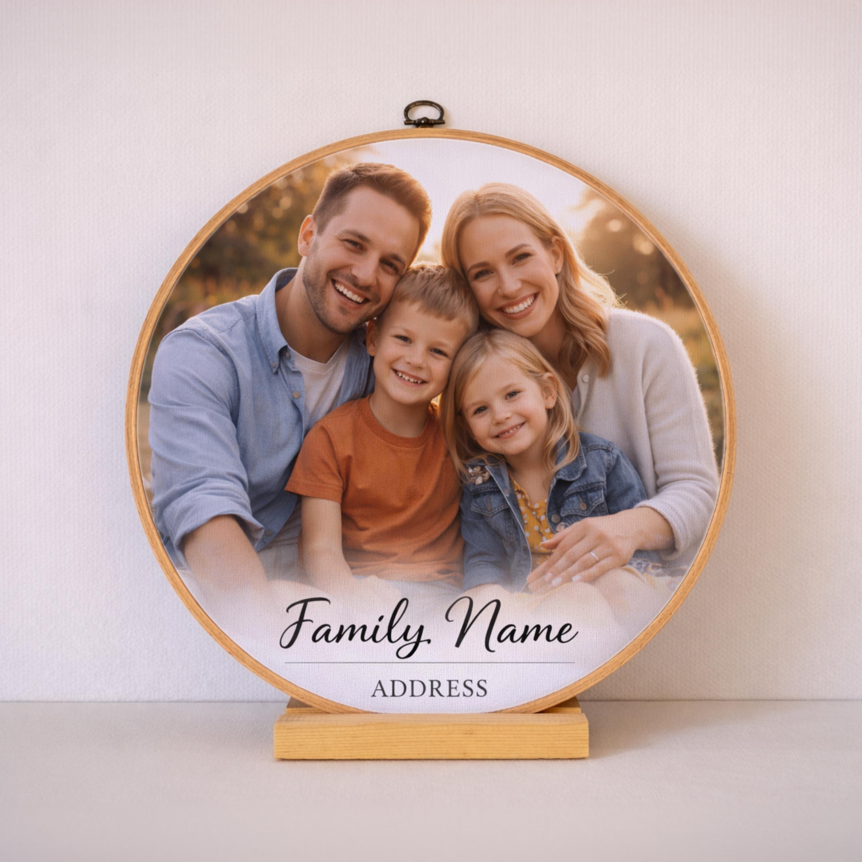 Personalized Photo Gift, Snow Globe Photo Block, Unique Photo Frame, Family Frame, Photo Stand, Photo Decoration, Custom Text Round Frame Personalized Photo Gift, Snow Globe Photo Block, Unique Photo Frame, Family Frame, Photo Stand, Photo Decoration, Custom Text Round Frame