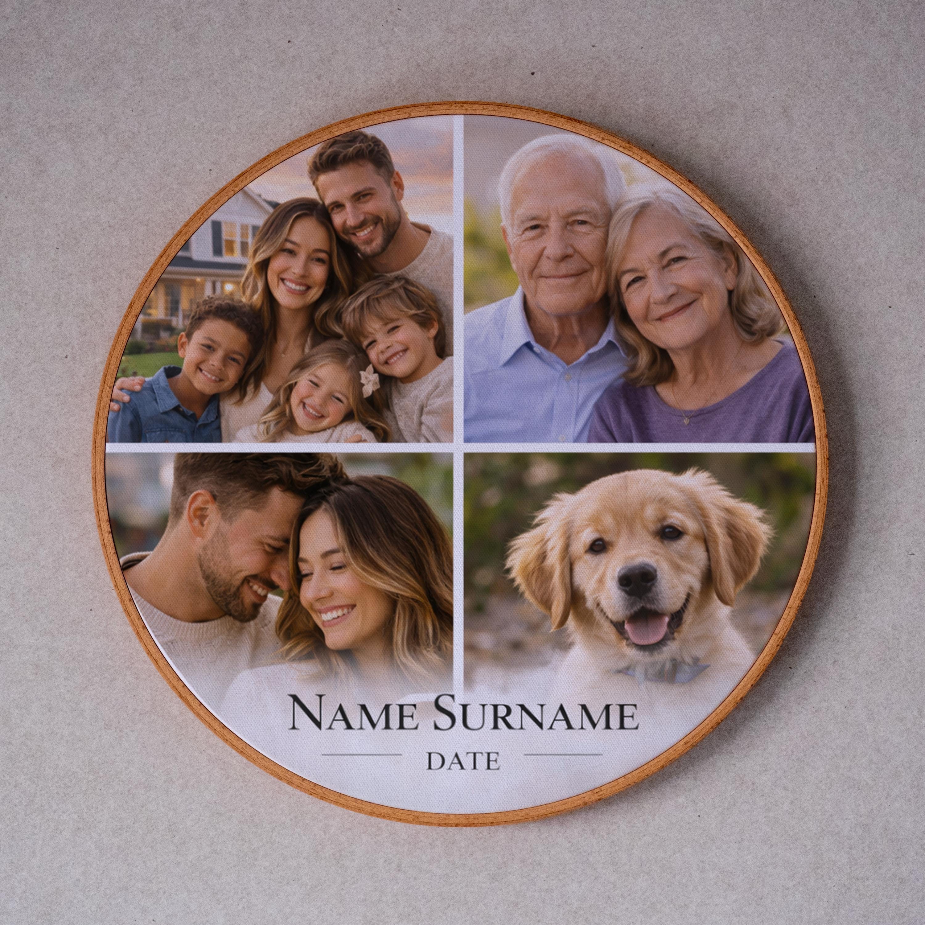 Personalized Photo Round Photo Hoop, Family Gift, Gift For Him, Photo Gift, Photo Frame, Gift For Her, Gifts For Mom, Wood Hoop Photo Personalized Photo Round Photo Hoop, Family Gift, Gift For Him, Photo Gift, Photo Frame, Gift For Her, Gifts For Mom, Wood Hoop Photo