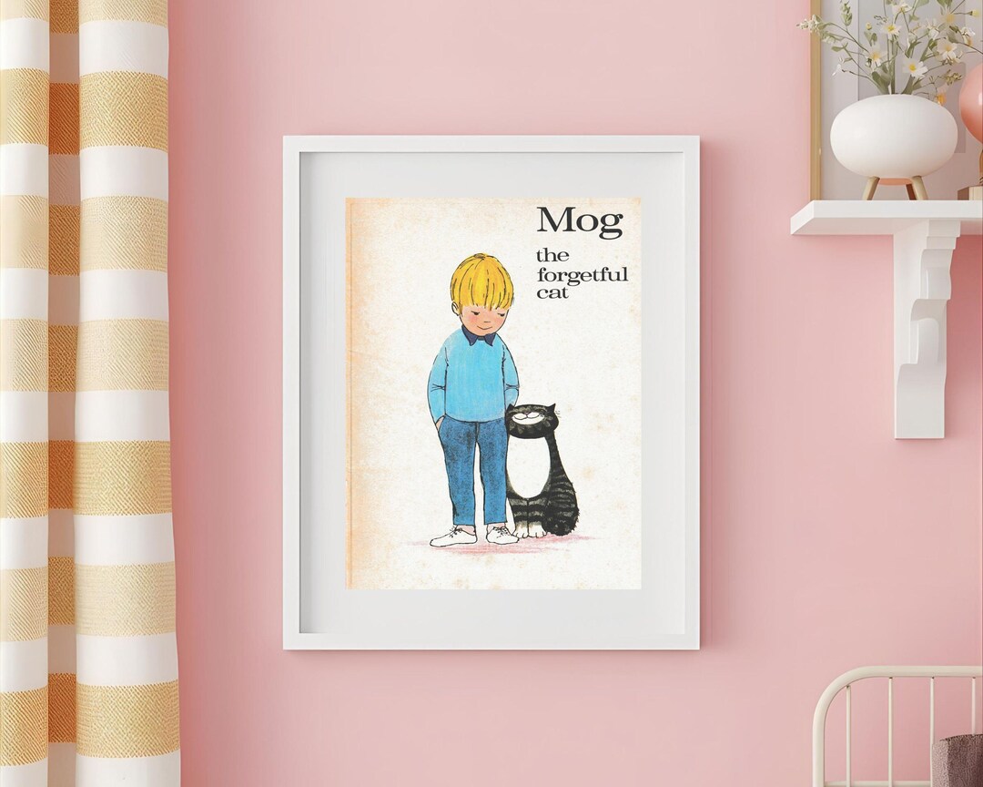 Mog the Cat | Vintage 1974/1982 Judith Kerr Illustrations | Unique 8x10 ...