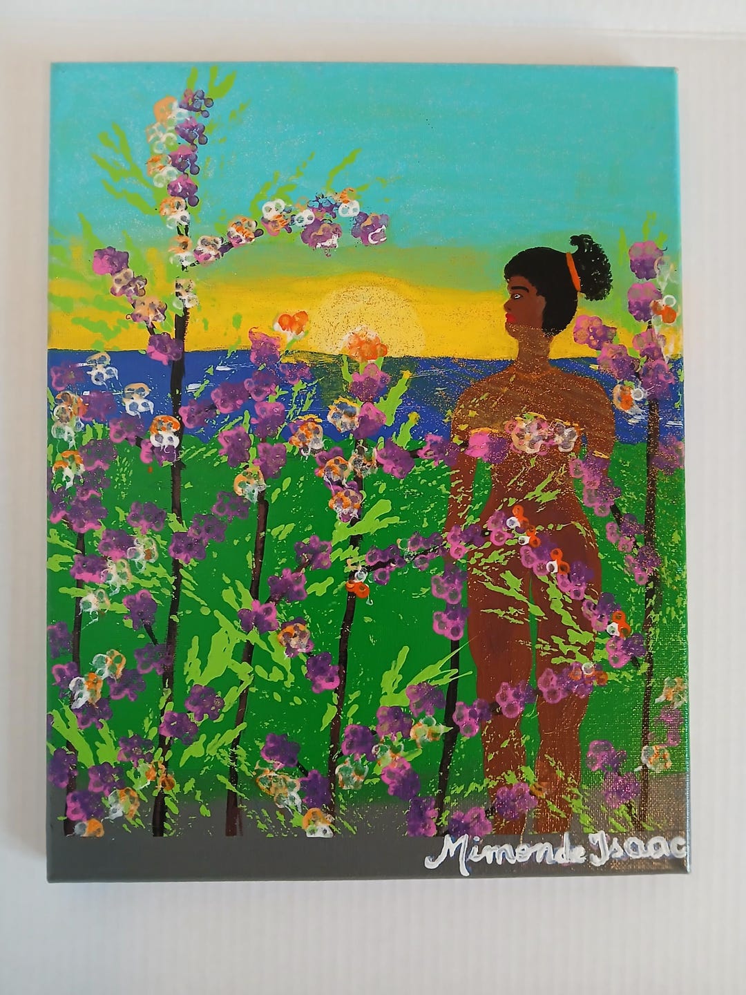 Daring, Original Handmade Acrylic Painting on Stretch Canvas 11*14 ...