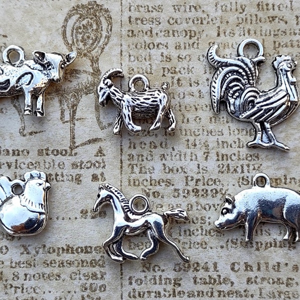 Farm Animal Charm - Etsy