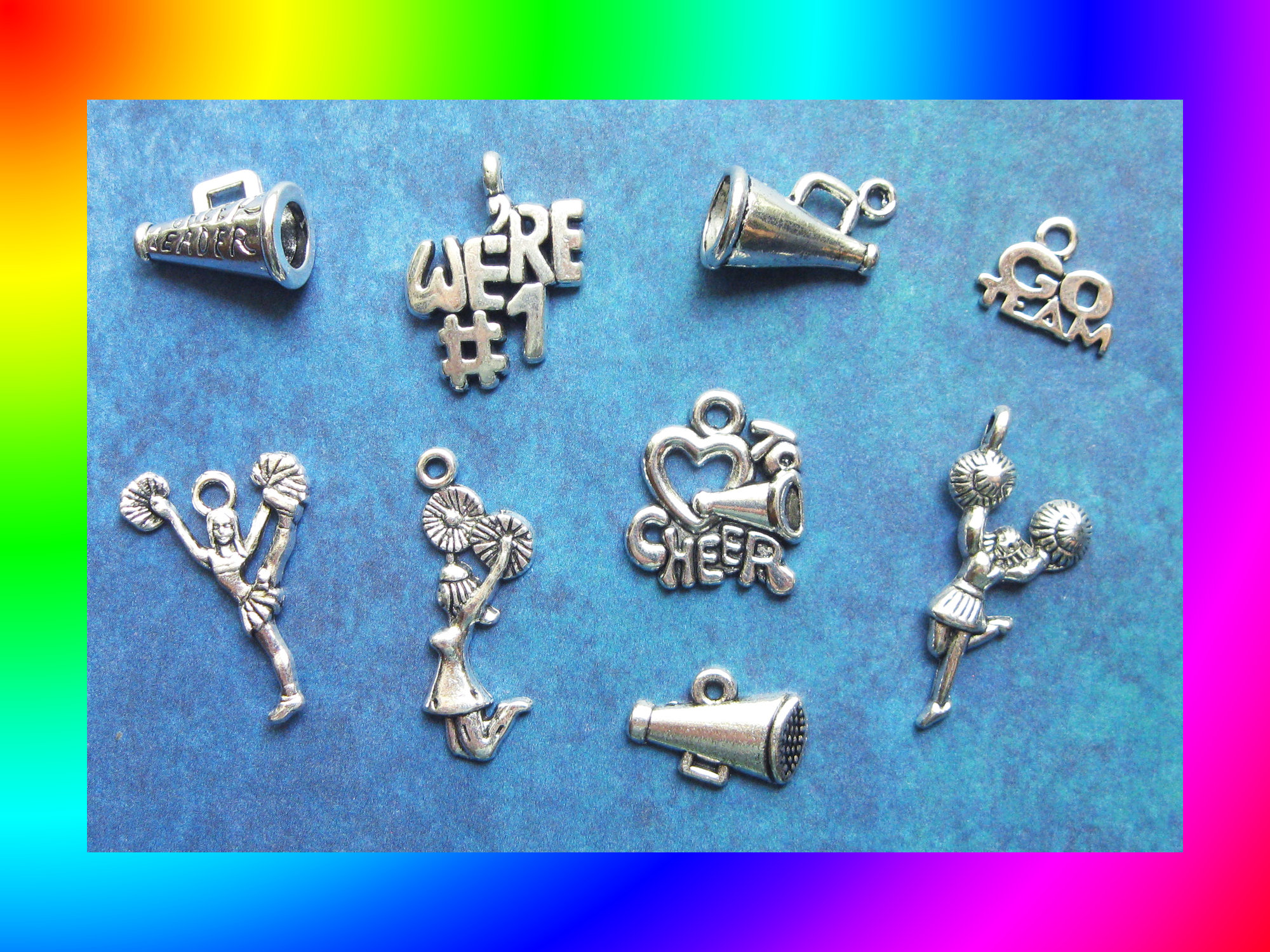 Cheerleading Charm Collection in Silver Tone - C3670 - Etsy