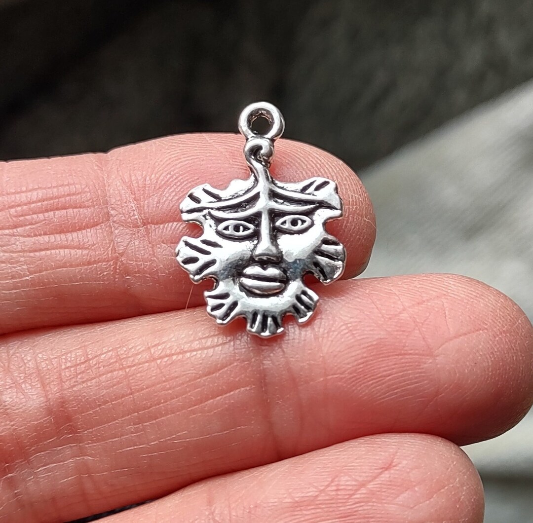 6 Wicca Man Charms in Silver Tone the Green Man C847 - Etsy