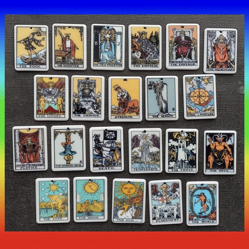 Acrylic Tarot Jewelry - Etsy