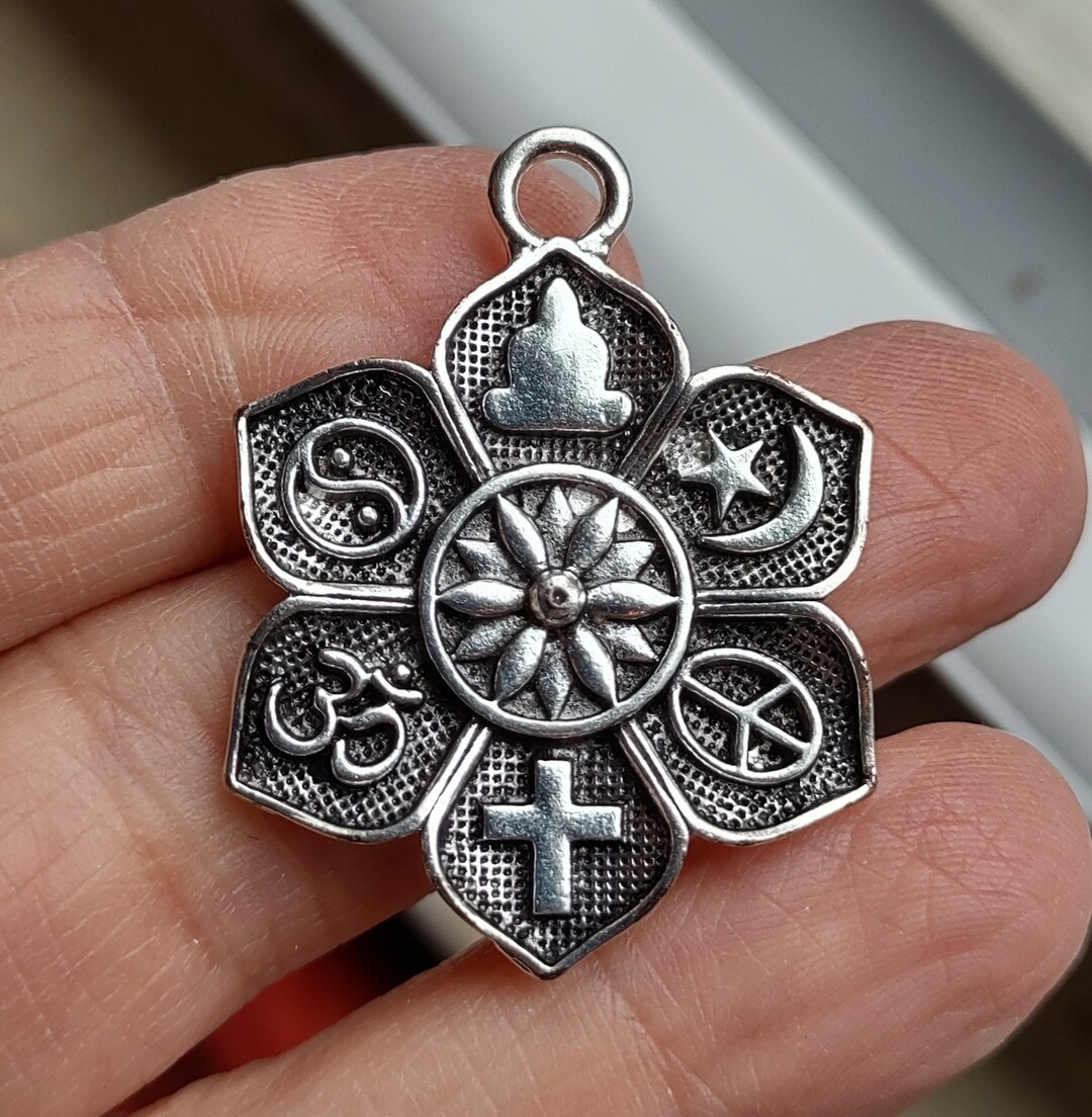 1 Many Religions Pendant in Silver Tone - C2866 - Etsy