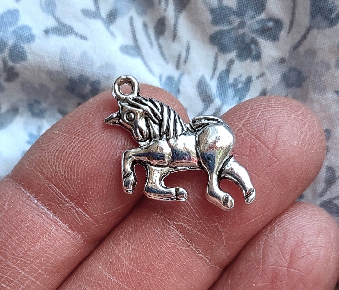 10 Unicorn Charms in Silver Tone - C1089 - Etsy