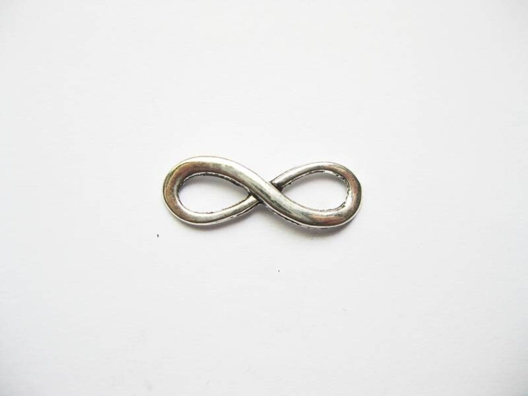 10 Infinity Symbol Charms in Silver Tone C1473 - Etsy