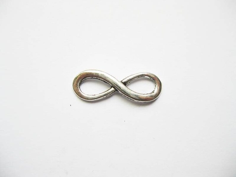 10 Infinity Symbol Charms in Silver Tone C1473 - Etsy
