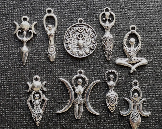 Goddess Charm Collection in Silver Tone - C4056 - Etsy