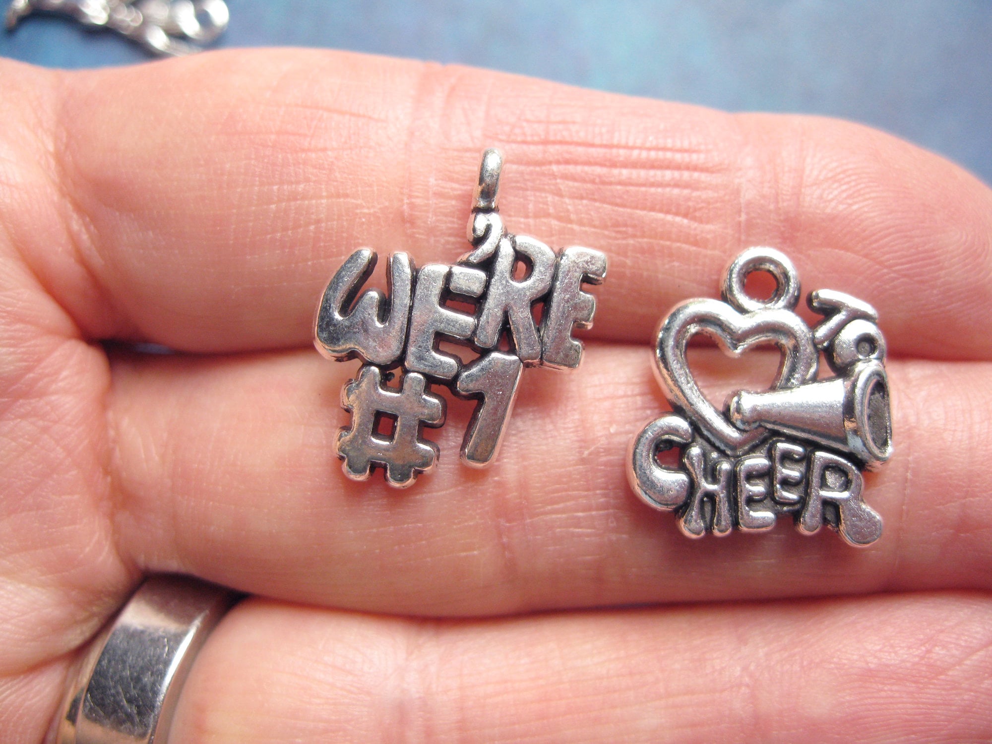 Cheerleading Charm Collection in Silver Tone C3670 - Etsy