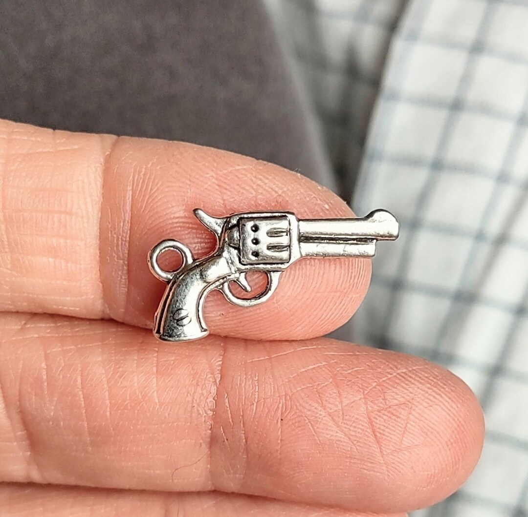 10 Gun Charms in Silver Tone - C336 - Etsy