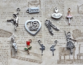 Cute 10 Piece Ballet/dance Charm Collection - Etsy