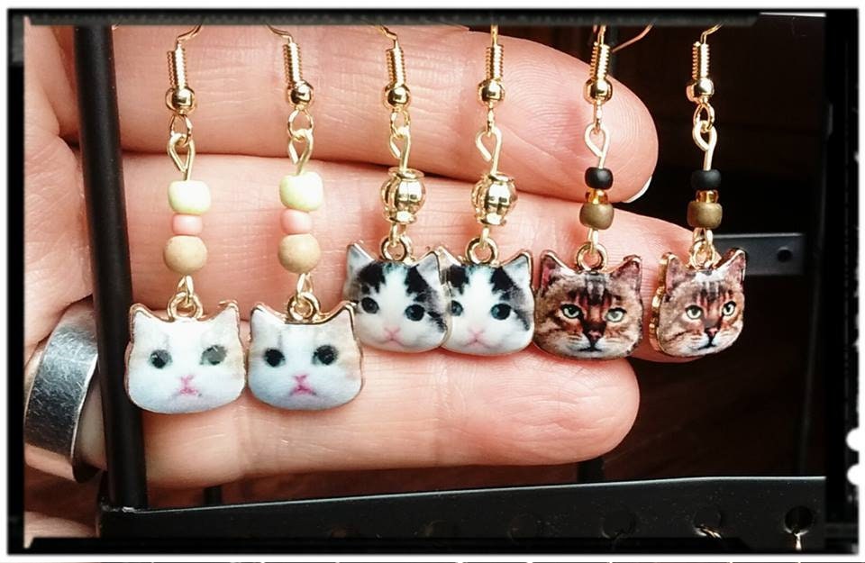 Cat Face Charm Collection C3611 - Etsy