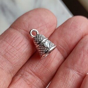 10 Thimble Charms in Silver Tone - C2286 - Etsy