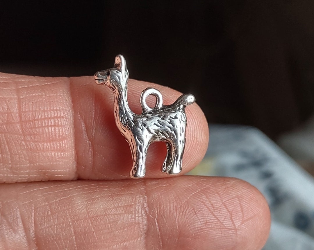 6 Alpaca Llama Charms in Silver Tone - C3555 - Etsy