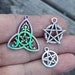 Pentagram Pendant Charm Collection in Silver Tone - C4067 - Etsy