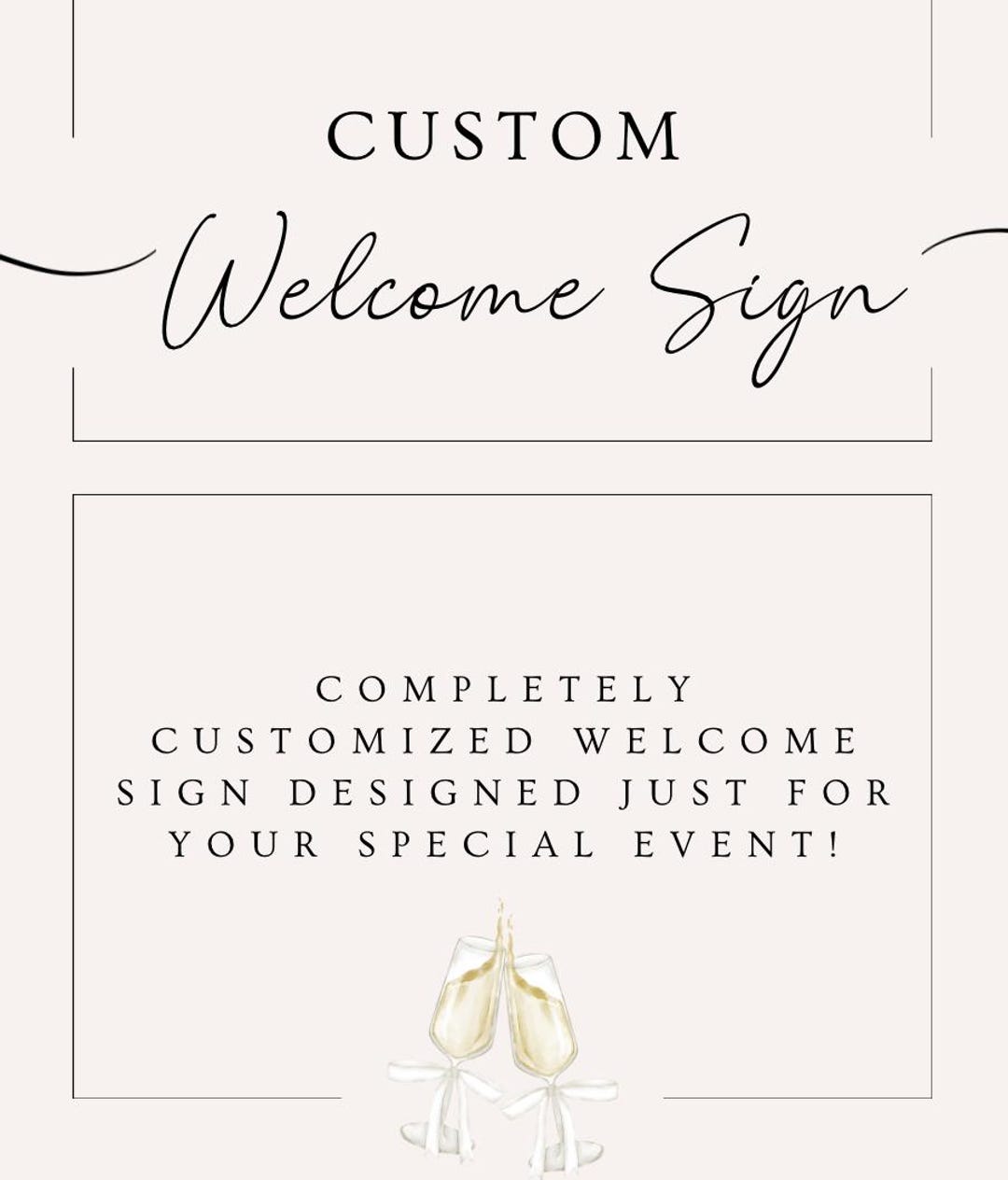 Custom Welcome Sign | Personalized Printable File - Etsy