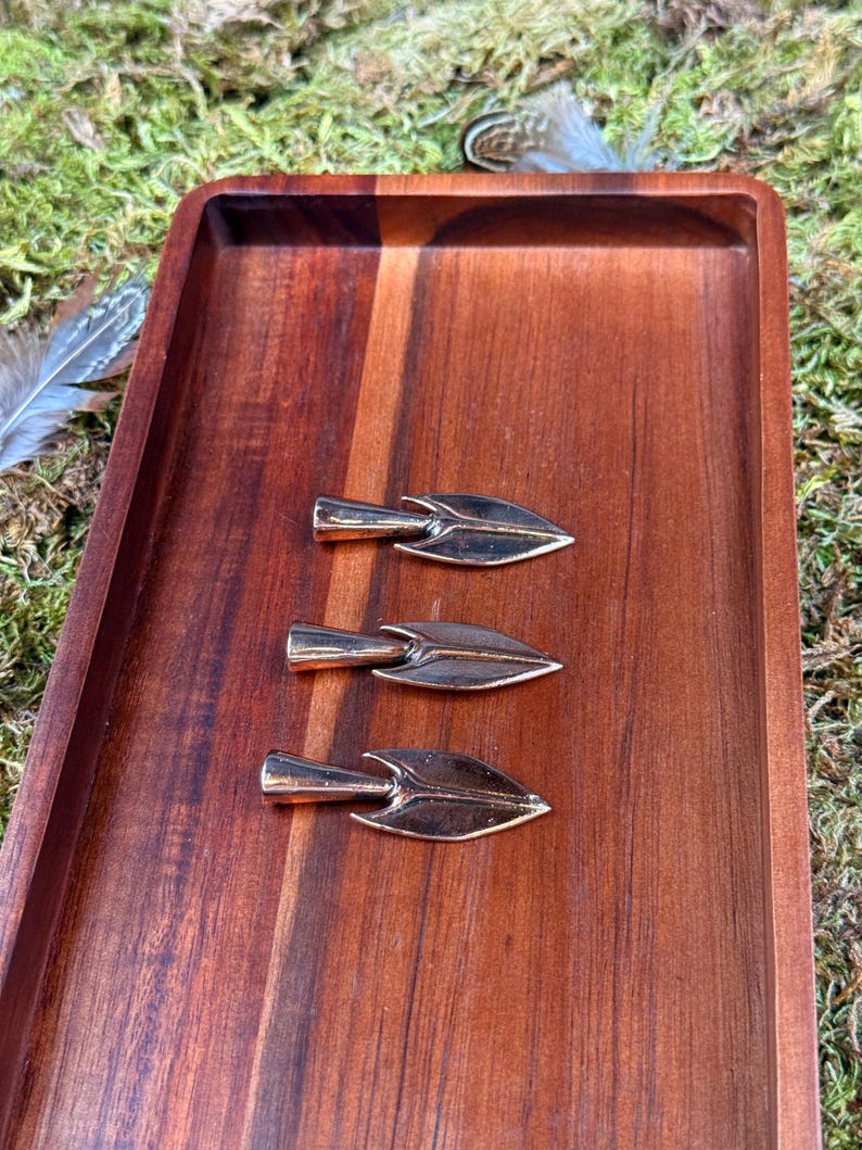 Bronze Leaf-shaped Arrowhead Set - Etsy