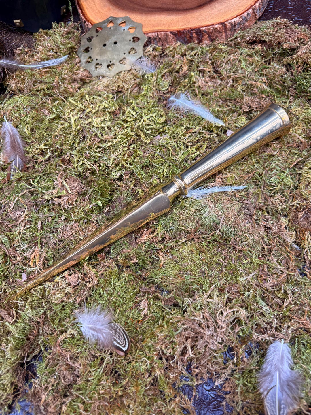 Solid Brass Roman Spear Butt Spike - Etsy