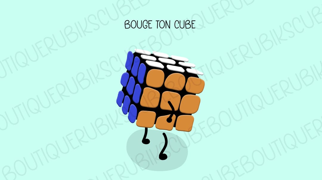 Rubik's Cube "move Your Cube" Comic Illustration - Etsy