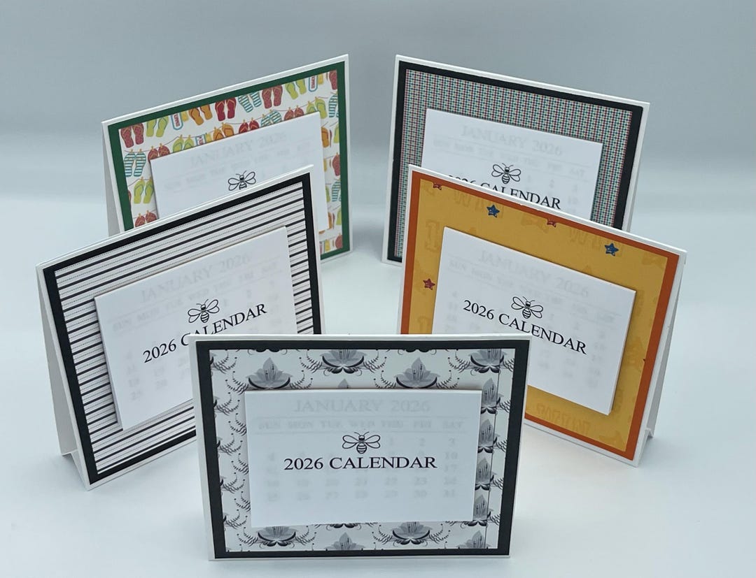 2026- Original Design - Stand-up, Mini Tear-off Calendar - Various ...