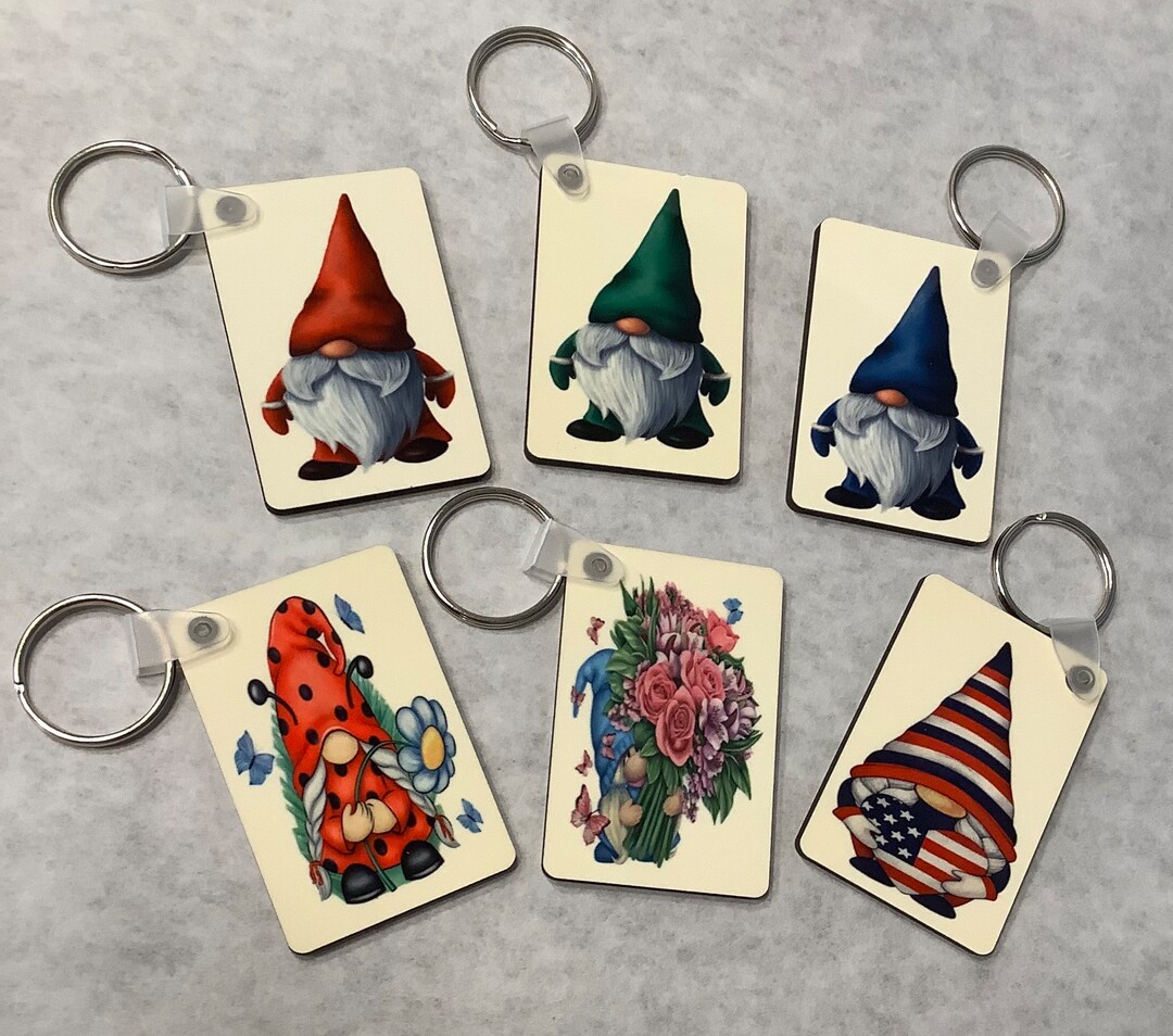 Double-sided, Sublimated Key Chains on Thick MDF (medium Density ...