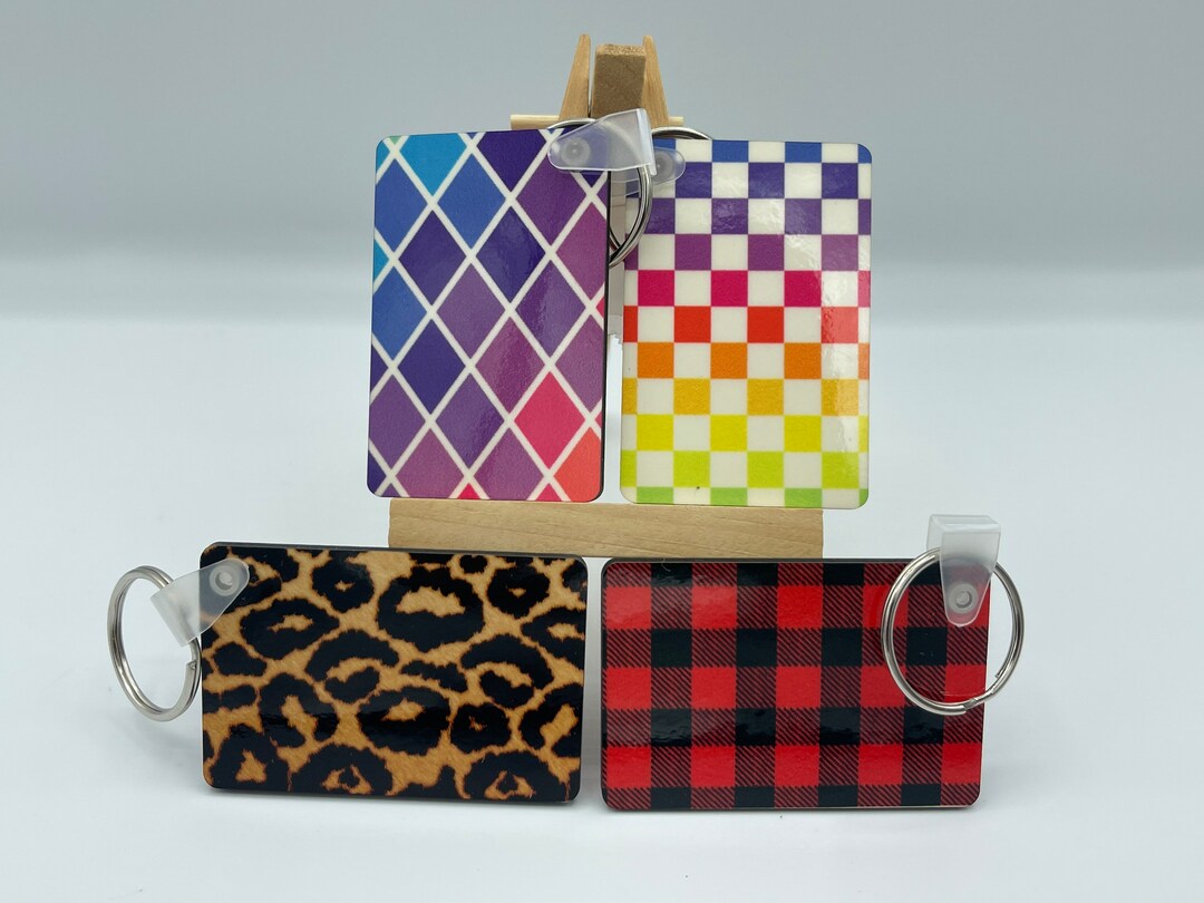 Double-sided, Full Sublimation MDF Key Chains on Thick MDF (medium ...